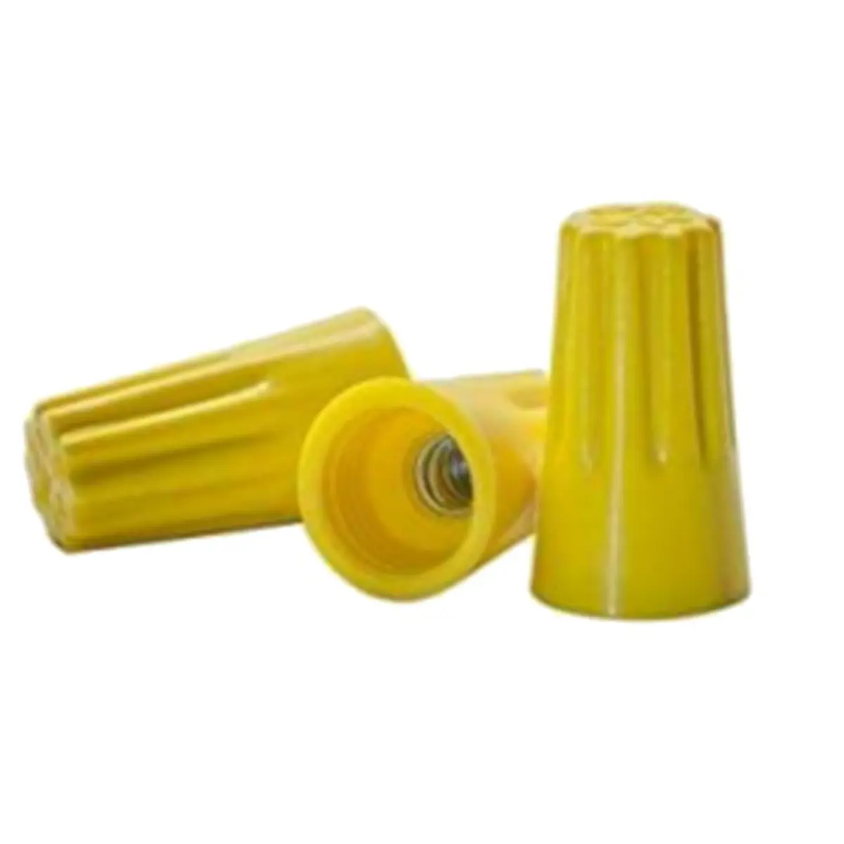 Conector Cónico Plastico Amarillo E-44 (Bolsa 100 Unidades)
