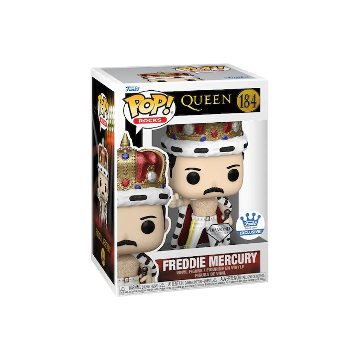 Funko Pop! Rocks: Queen - Freddie Mercury King (Diamond)