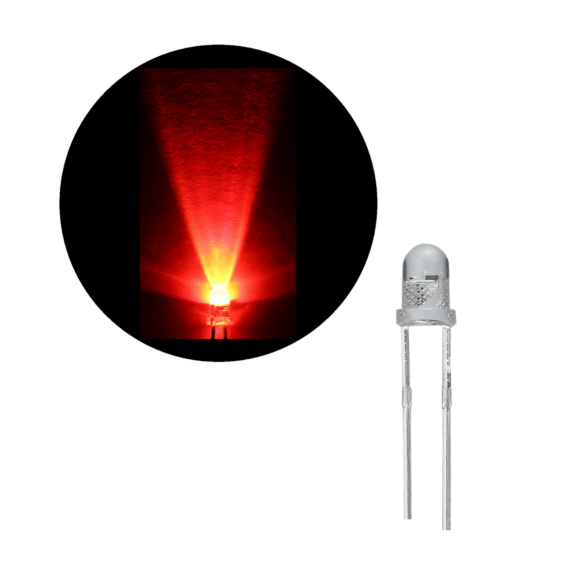 LED Ultrabrillante Rojo 3mm