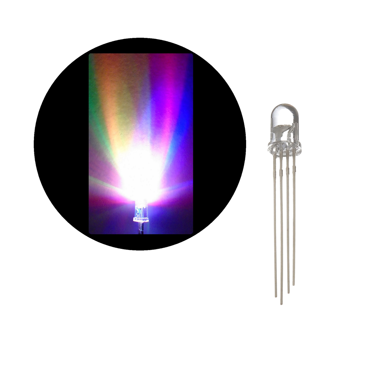 LED RGB Ánodo Común 5mm