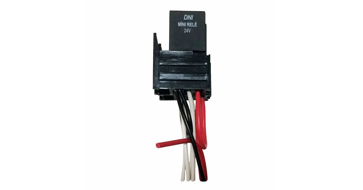 Mini relé universal con Soquete 24V 40A, 4 Terminales 7533