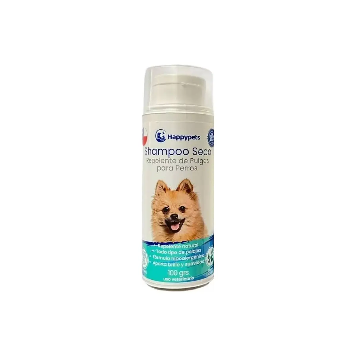 SHAMPOO EN SECO PERRO REPELENTE PULGAS 100 G