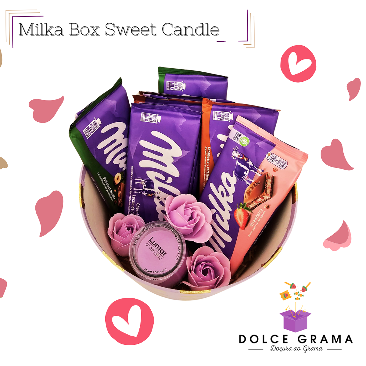 Box Milka Sweet Candle