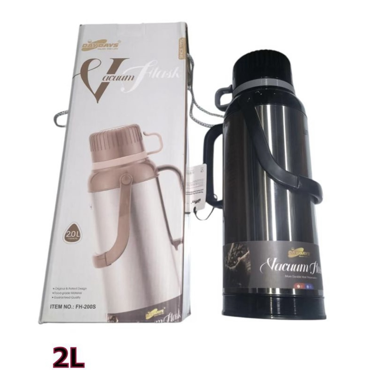 TERMO VACUUM FLASK DOBLE TAZA 2.0L CON COLGANTE