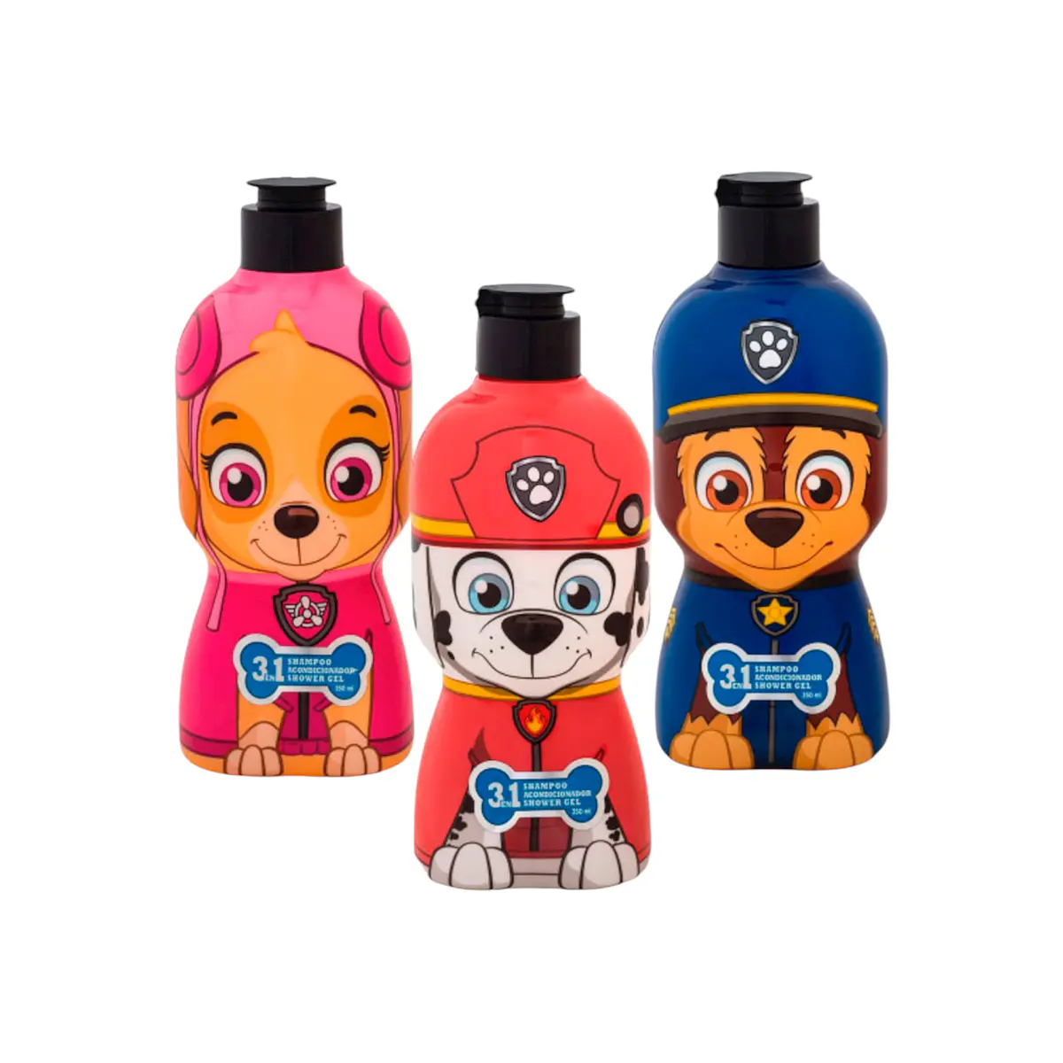 3EN1 SHAMPOO, ACONDICIONADOR, SHOWER GEL DE 350ML PAW PATROL