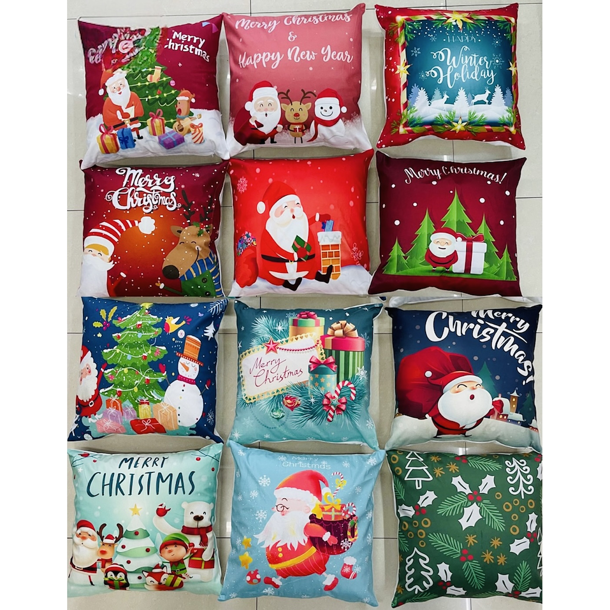 FUNDA DE COJÍN CON CIERRE 50x50 NAVIDAD