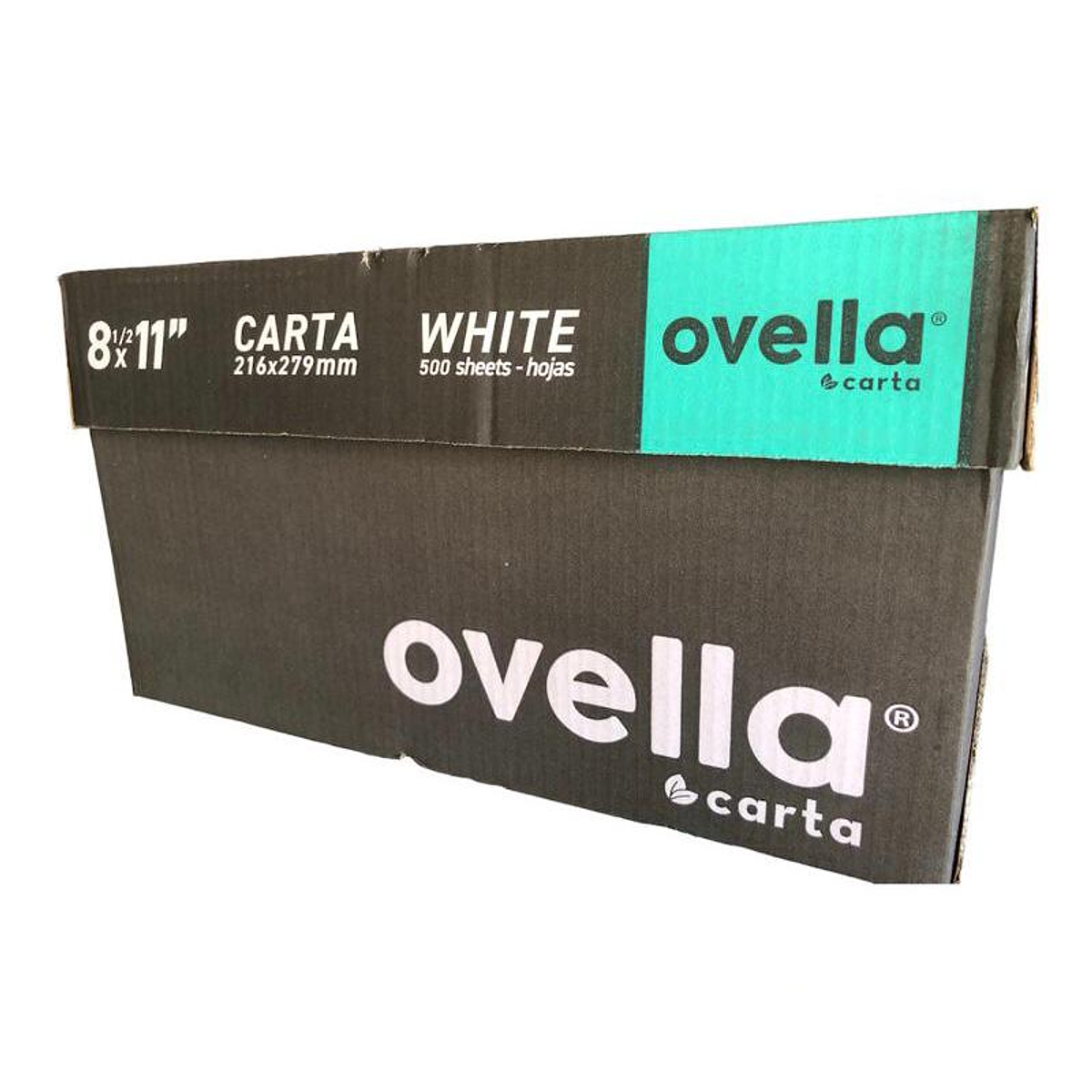 Caja de 10 resmas de papel tamaño carta Ovella 75 gr.