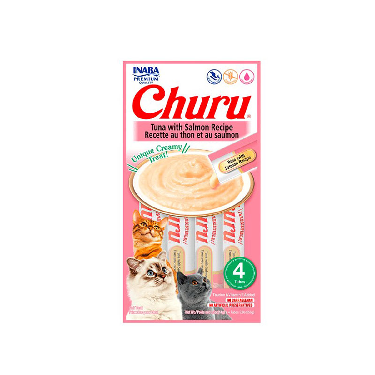 Churu sabor atún con salmón 4 tubos