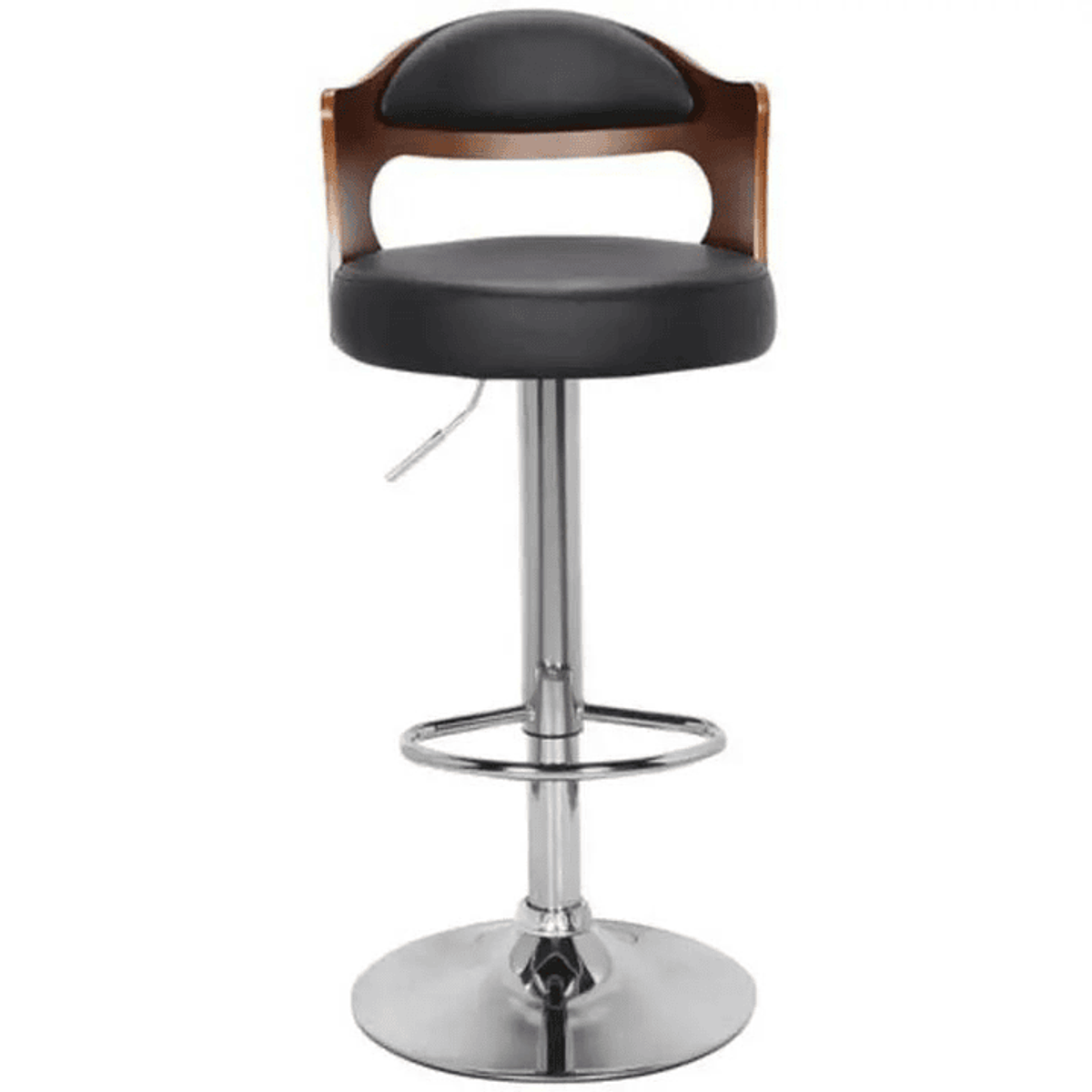 TABURETE PISO REGULABLE RESPALDO DE MADERA