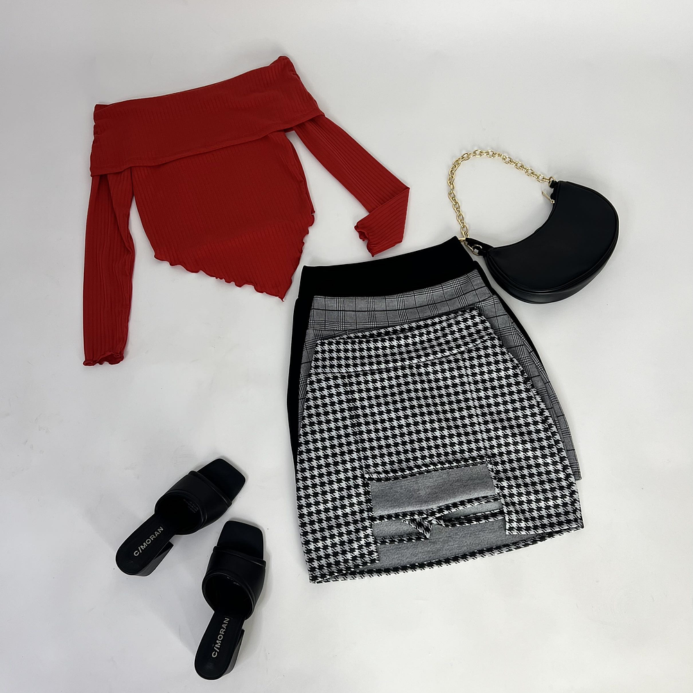 FALDA SHORT INVISIBLE / 2 ABERTURAS