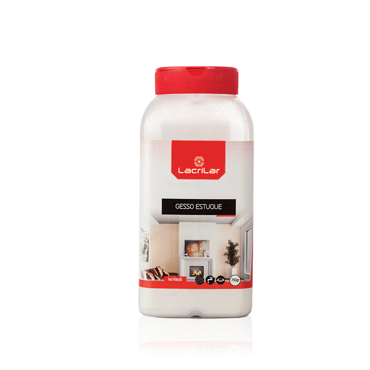 2208 - Gesso Estuque Frasco Lacrilar 750g