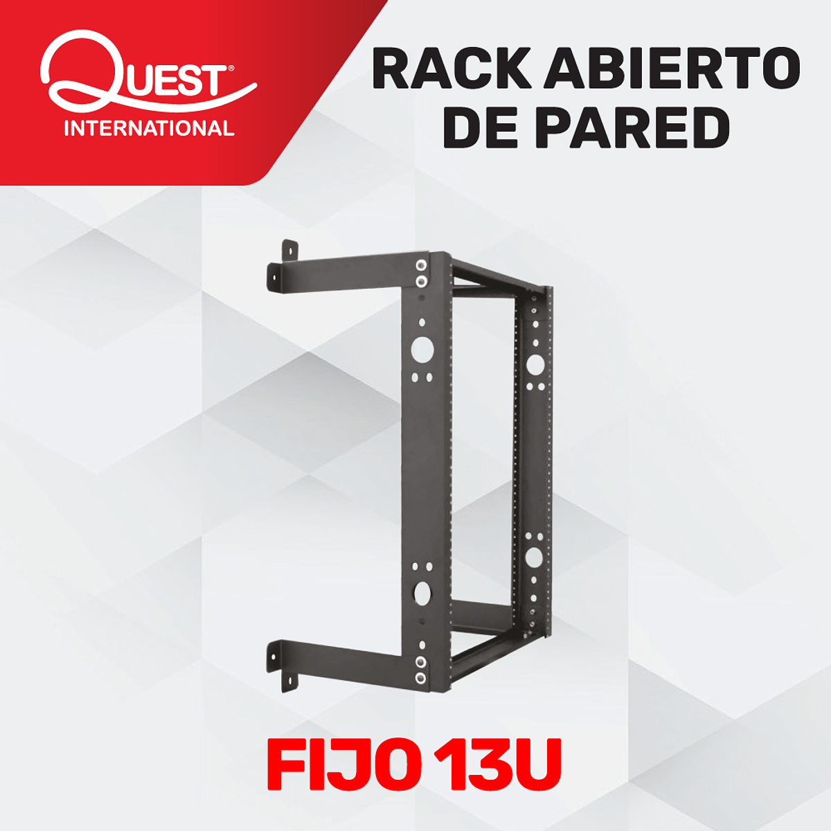 Rack de Pared Abierto de 13U | DAGA S.A - TIENDA EN LINEA