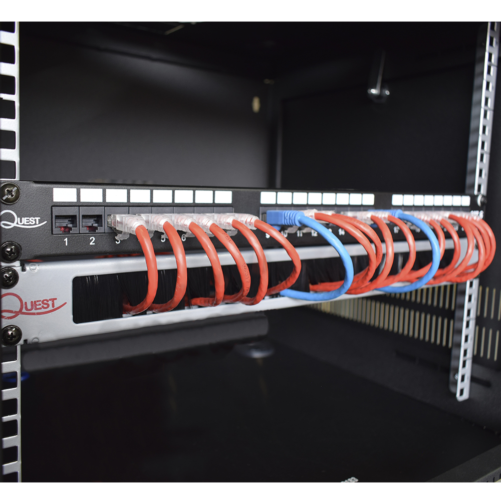 Panel Pasa Cables Con Cepillo