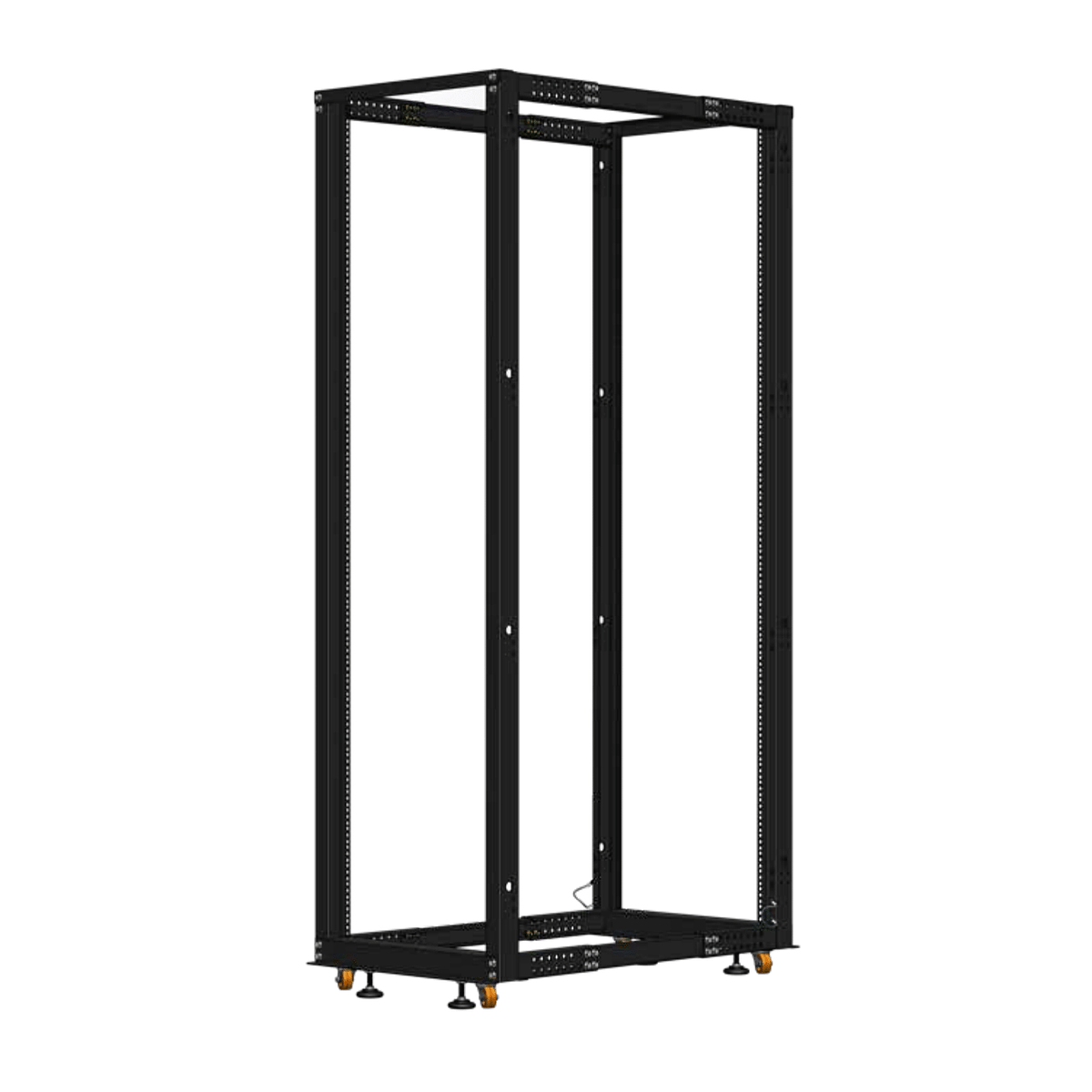 Rack abierto de 4 Parales con Ruedas y Niveladores 45U | DAGA S.A ...