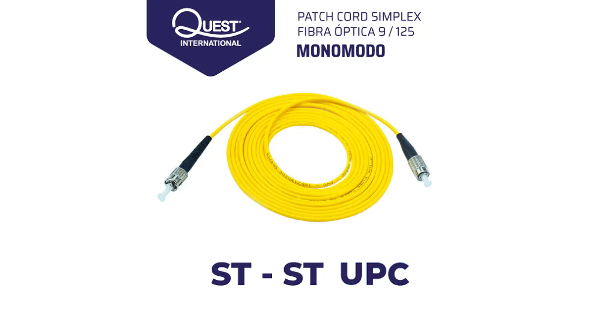 Patch Cords Simplex Monomodo ST-ST Pulido UPC