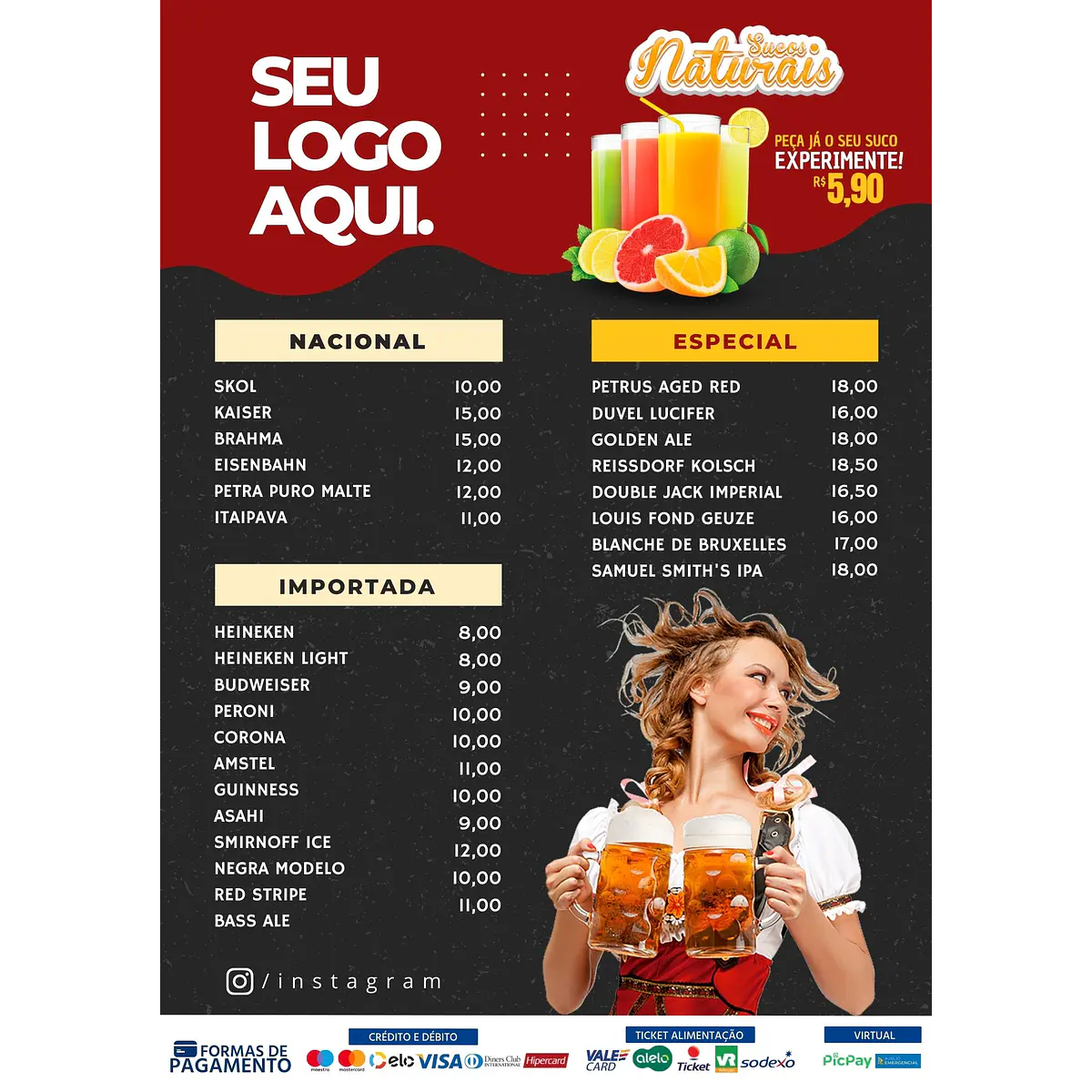 Pack Canva Cardápios Menus Templates Editáveis 10 Artes