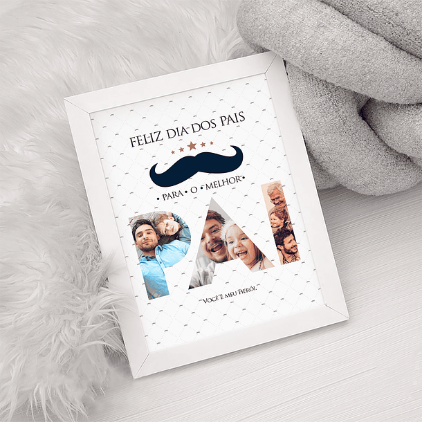 Arte Quadro Dia dos Pais 35 Arquivos Editáveis + Pdf Png