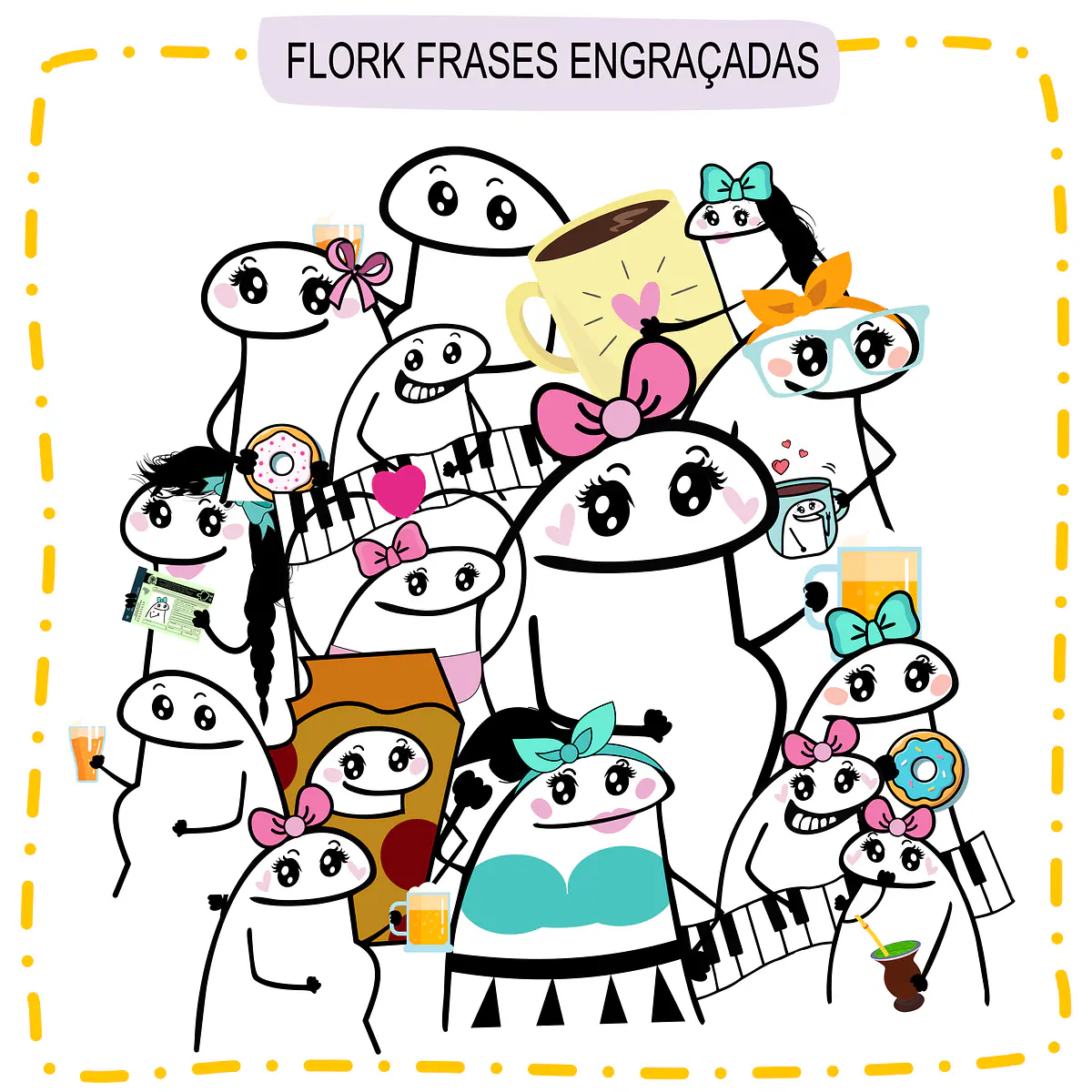 Kit Digital Flork Bento Memes Frases Engraçadas Lt17 Arqu...