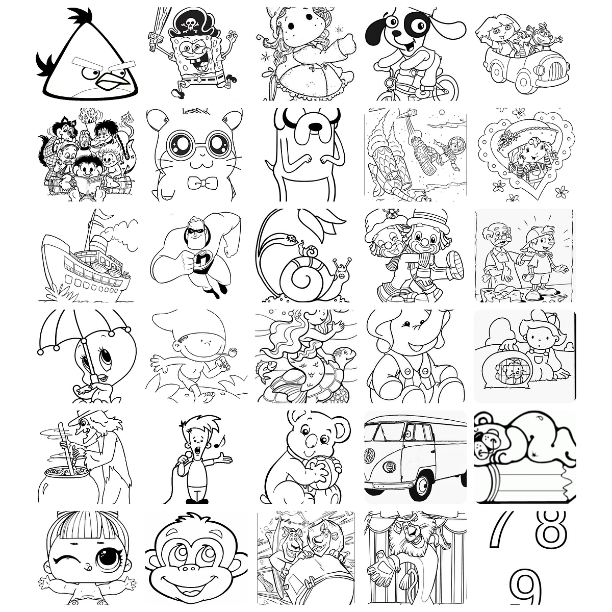 5.500 Desenhos Infantil para Colorir Pintar e Imprimir