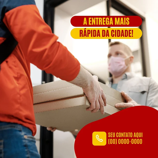 Pack Canva Delivery Entregas Templates Editáveis 25 Artes...