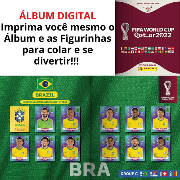 Figurinhas da Copa em PDF - Todas Figurinhas para Imprimir