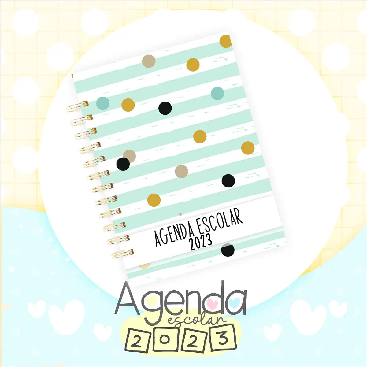Artes para Capas Agendas Escolares em Jpg