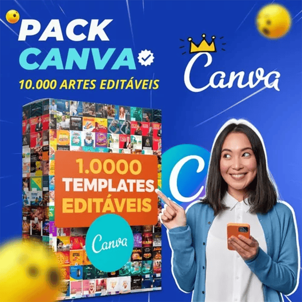 Mega Pack Canva Editáveis | Canva Packs Arquivos Mídia Socia