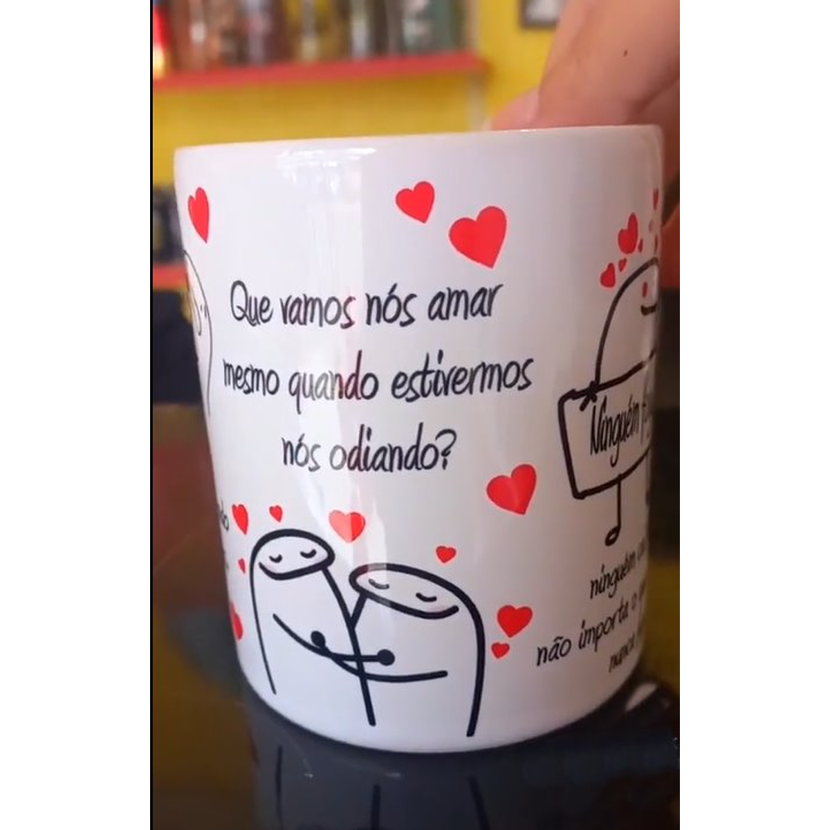 Arte Caneca O que a Gente vai Prometer um pro Outro? Arquivo