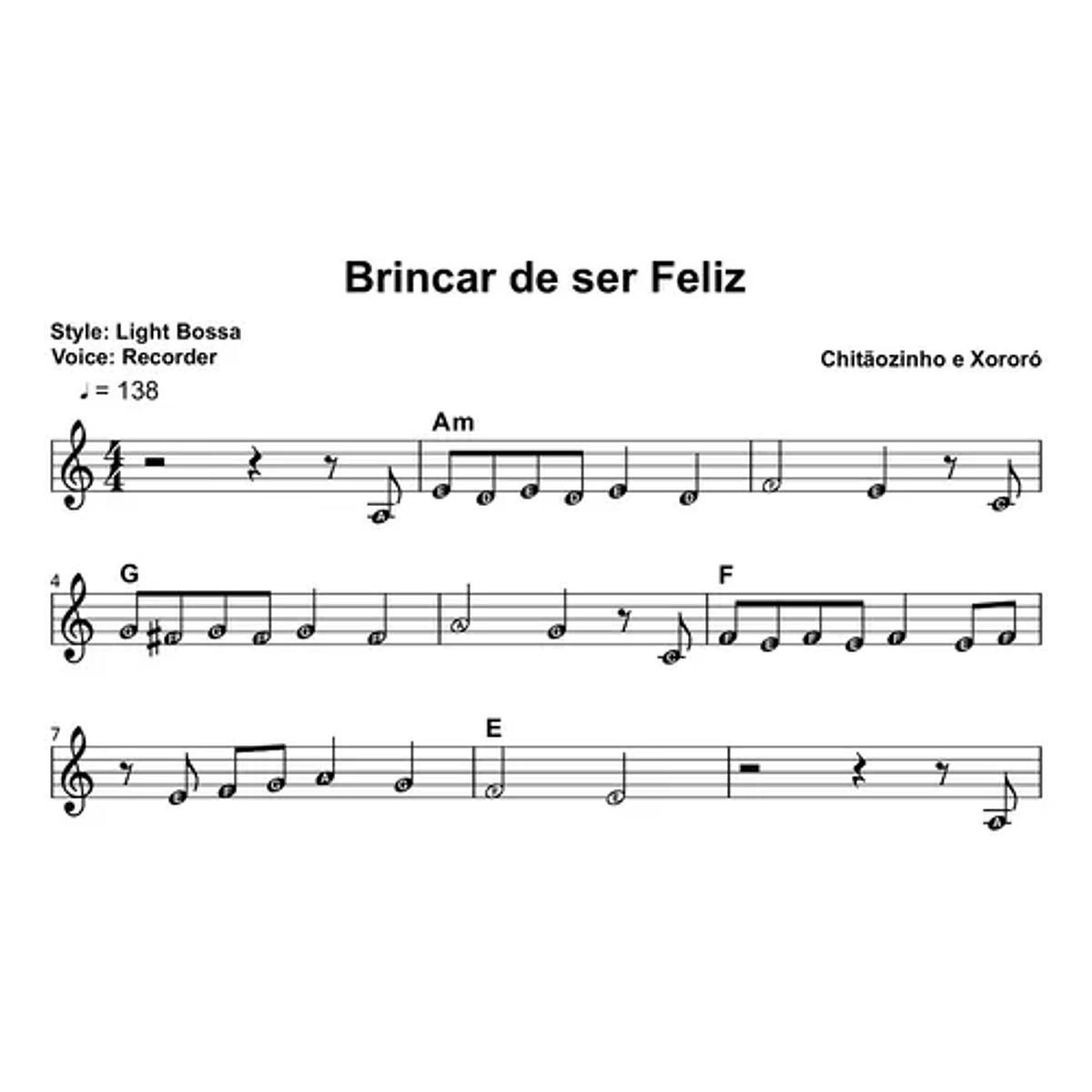 Partituras Facilitada para Teclado e Piano Iniciantes Volume