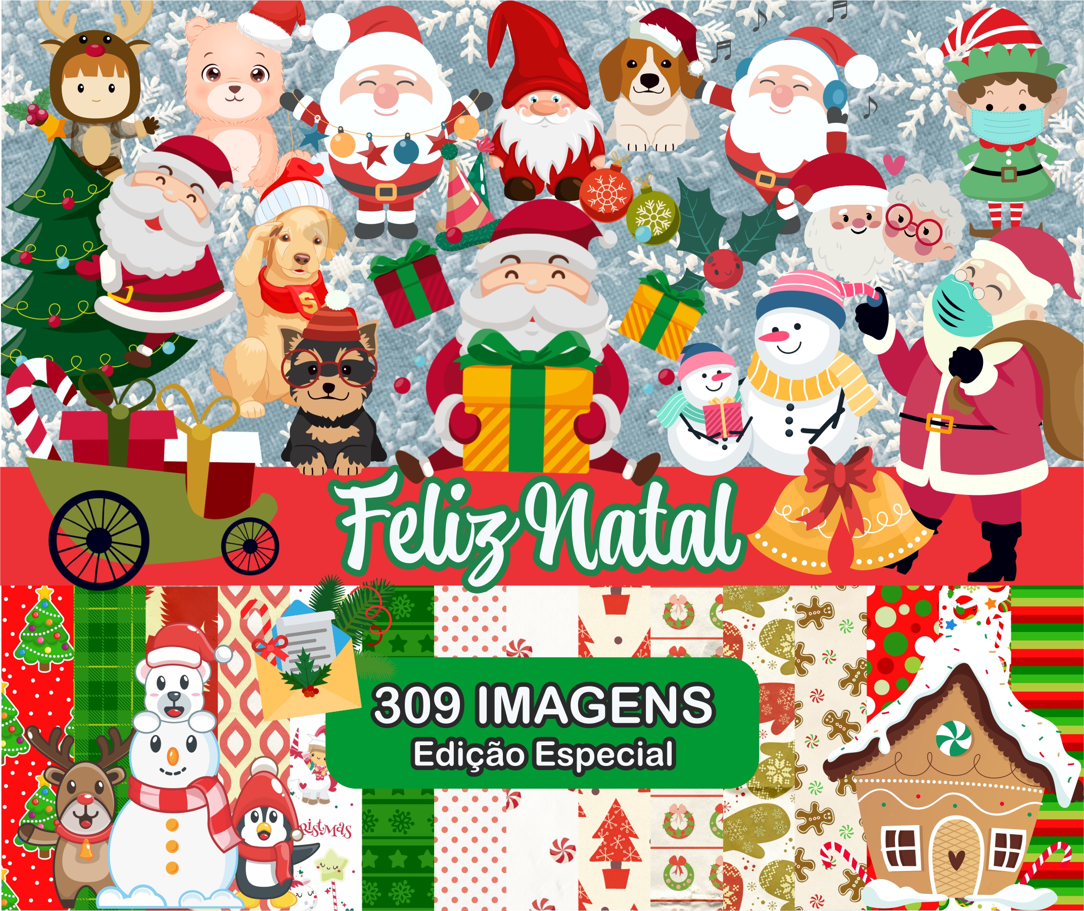 Kit Digital Natal Edição Especial sem fundo Png