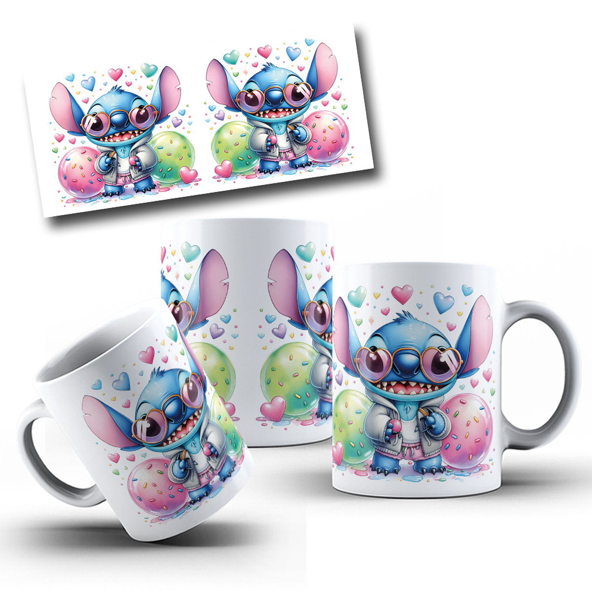 40 Artes para Caneca Stitch Arquivos em Jpg