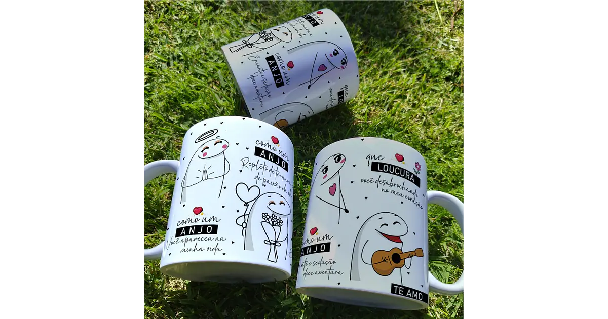 Arte Caneca Flork Como um anjp você apareceu na minha vida
