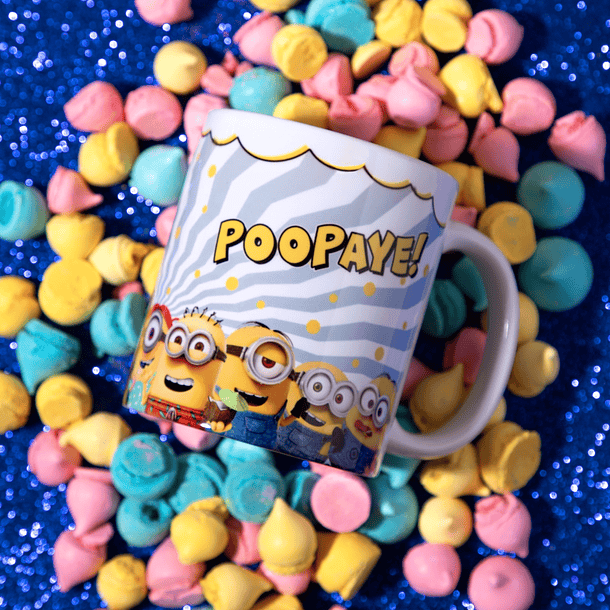 Arte Caneca Meu Malvado Favorito 4 Bello! Poopaye! Minions A
