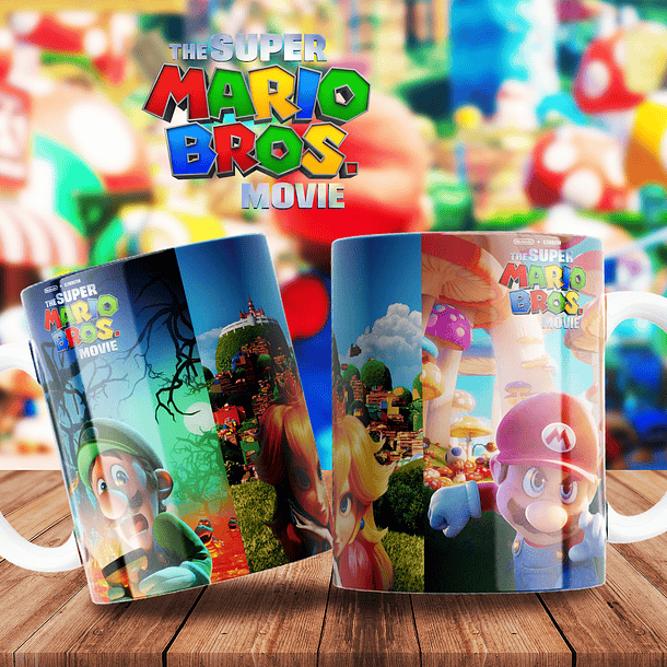 10 Artes para Caneca Super Mario Arquivo Editável