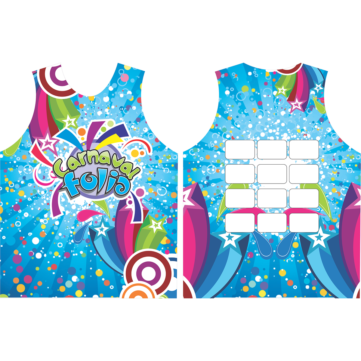 Arte Modelo de Abada Carnaval Iris Arquivo Editável Vetor Ab