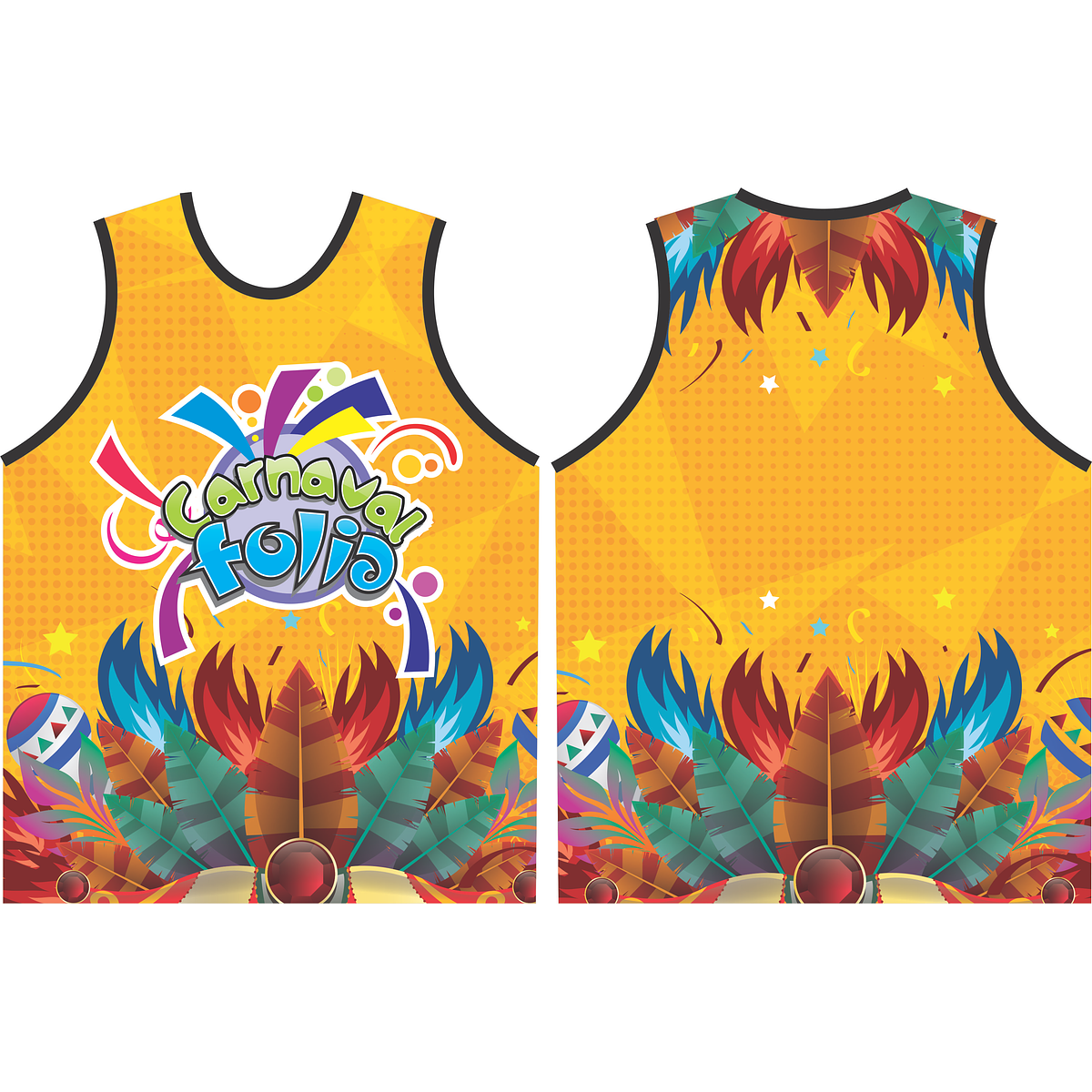 Arte Modelo de Abada Carnaval Indy Arquivo Editável Vetor Ab