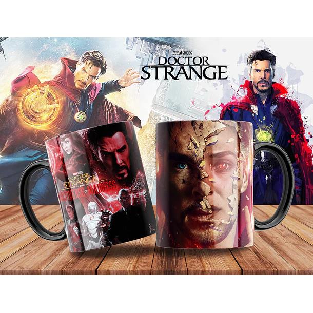 10 Artes para Caneca Doctor Stranger Arquivo Editável