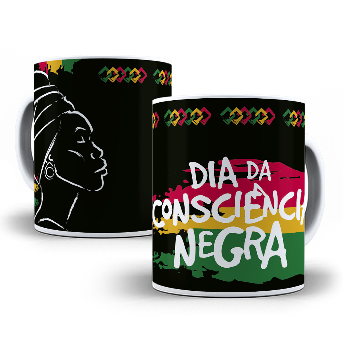6 Artes para Caneca Consciência Negra Arquivo em Png
