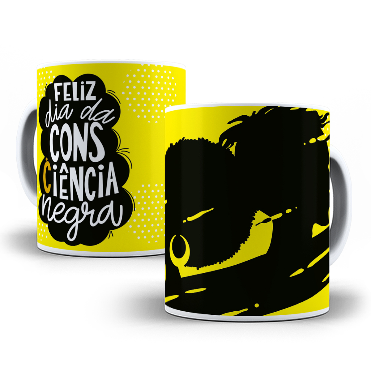 6 Artes para Caneca Consciência Negra Arquivo em Png