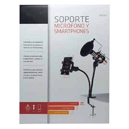 Soporte para Smartphone y micrófono