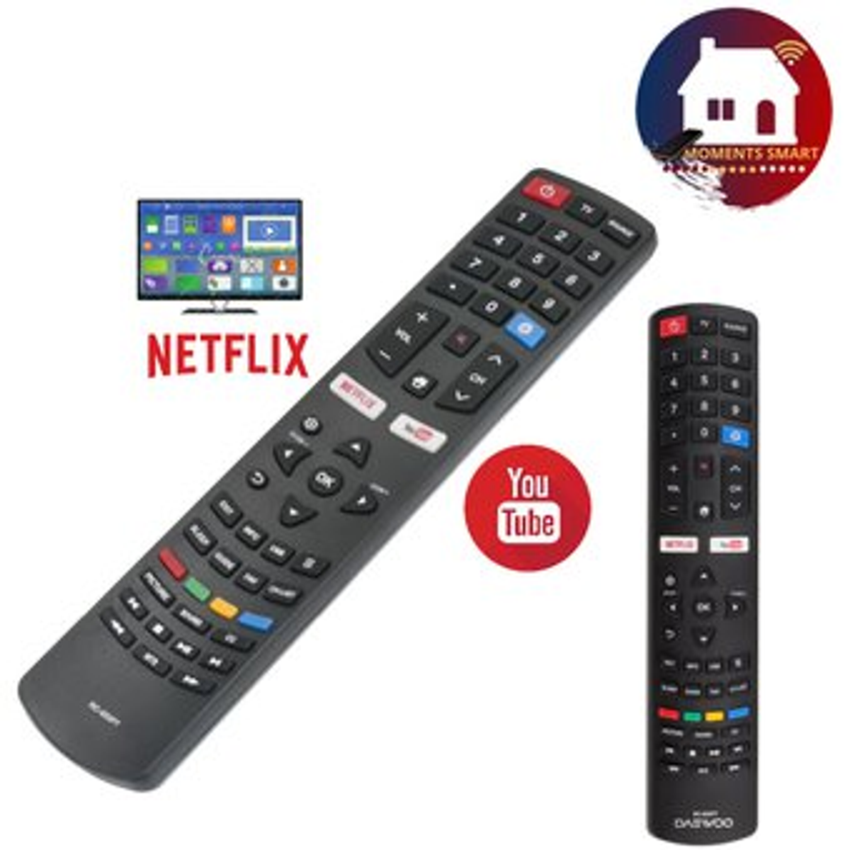 CONTROL REMOTO COMPATIBLE CON DAEWOO SMART TV | Easytech store