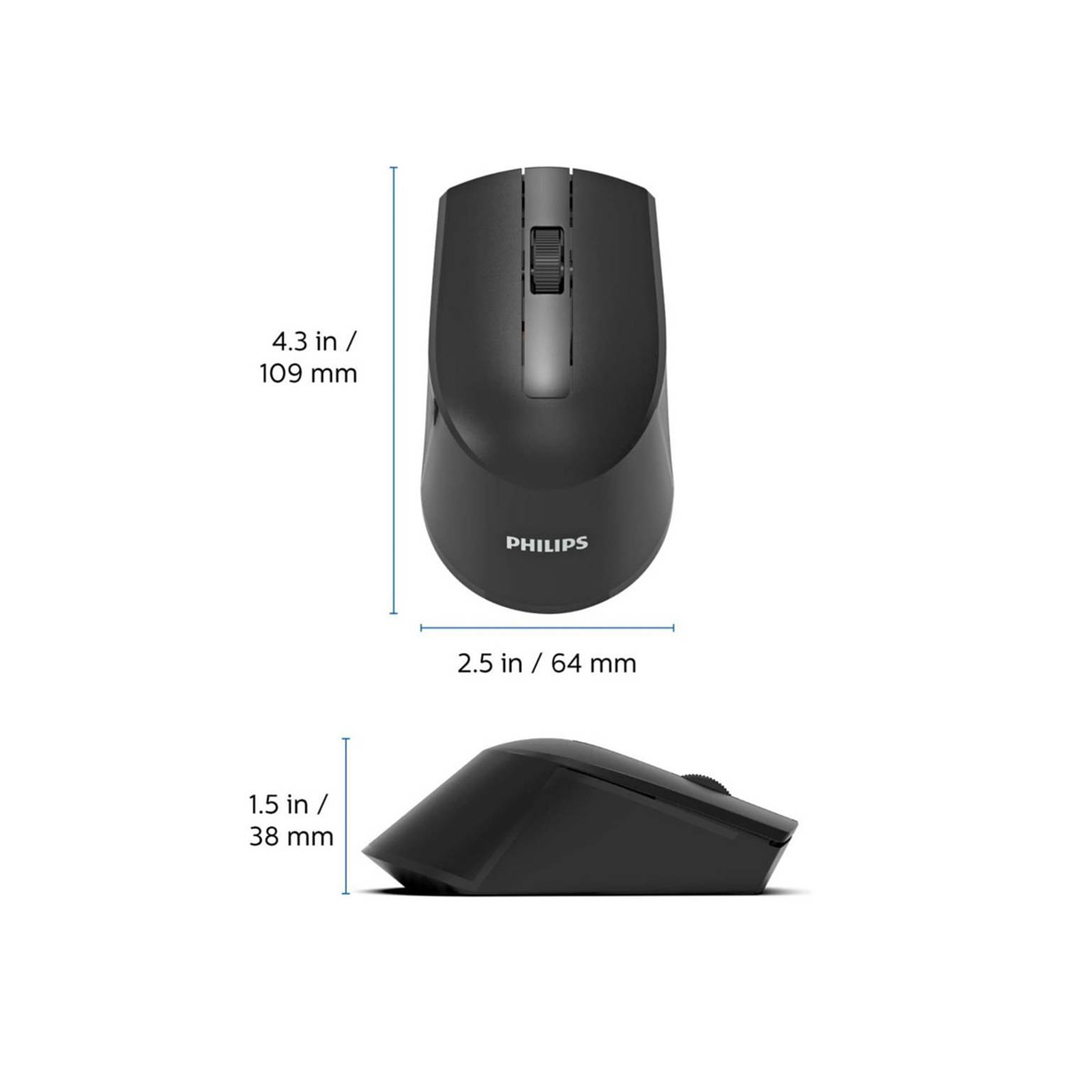 Mouse Inalámbrico Philips SPK7374 / 3 Botones / 1600 DPI PHI | Easytech ...