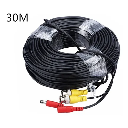 Cable Para Camara Vigilancia Video Y Poder 30 Mts.