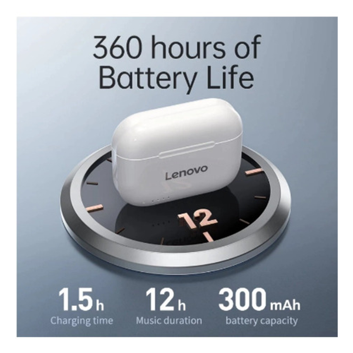 Audífonos in-ear BT Lenovo LivePods LP1S negro | Easytech store