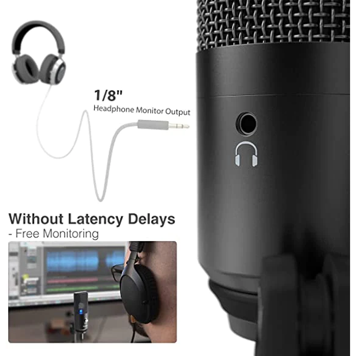 MICROFONO USB 16 MM DIAFRAGMA FIFINE K670B | Easytech store