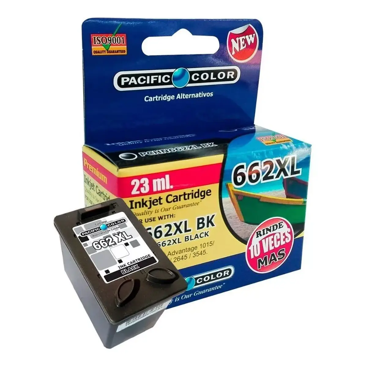 Tinta de impresora Pacific color para HP 662XL NEGRO | Easytech store