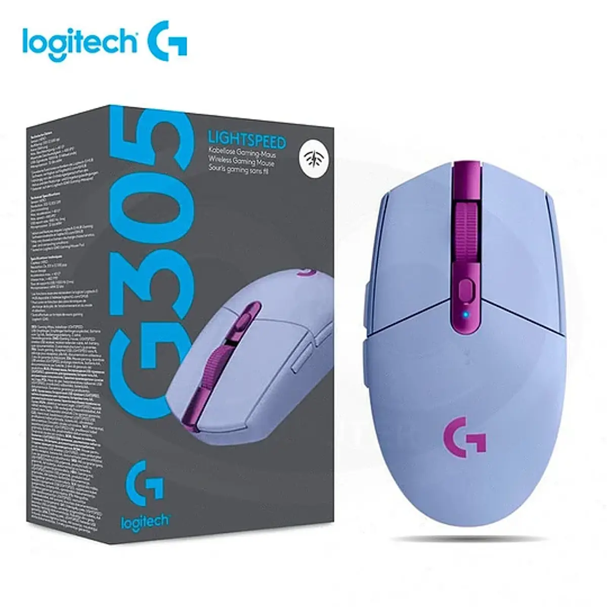 Mouse gamer inalámbrico Logitech lightspeed G305 Lila | Easytech store