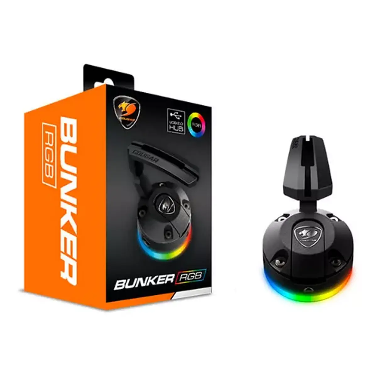 Soporte de mouse COUGAR BUNGEE bunker RGB HUB USB | Easytech store