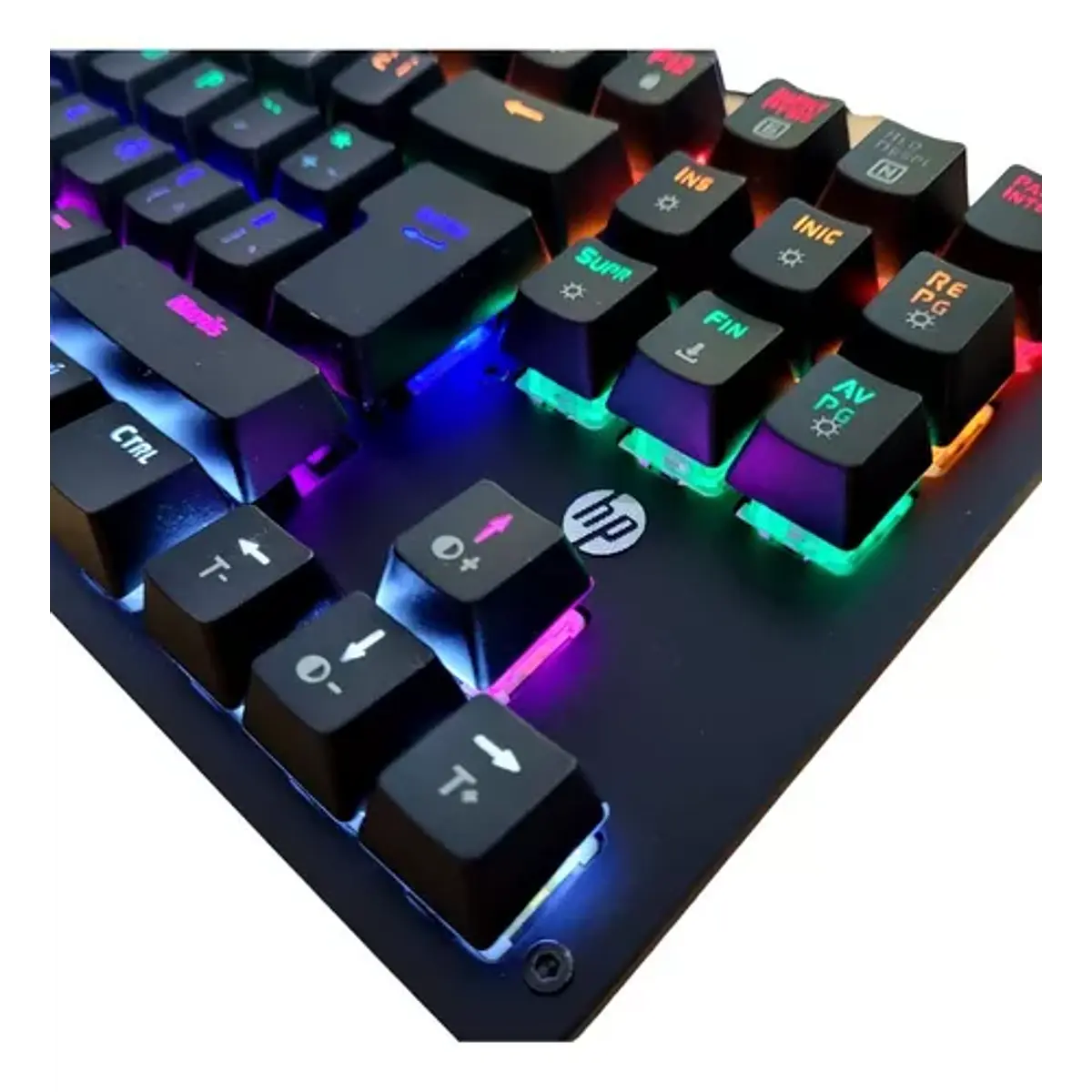 Teclado gamer HP GK200 QWERTY HP Blue español color negro co | Easytech ...