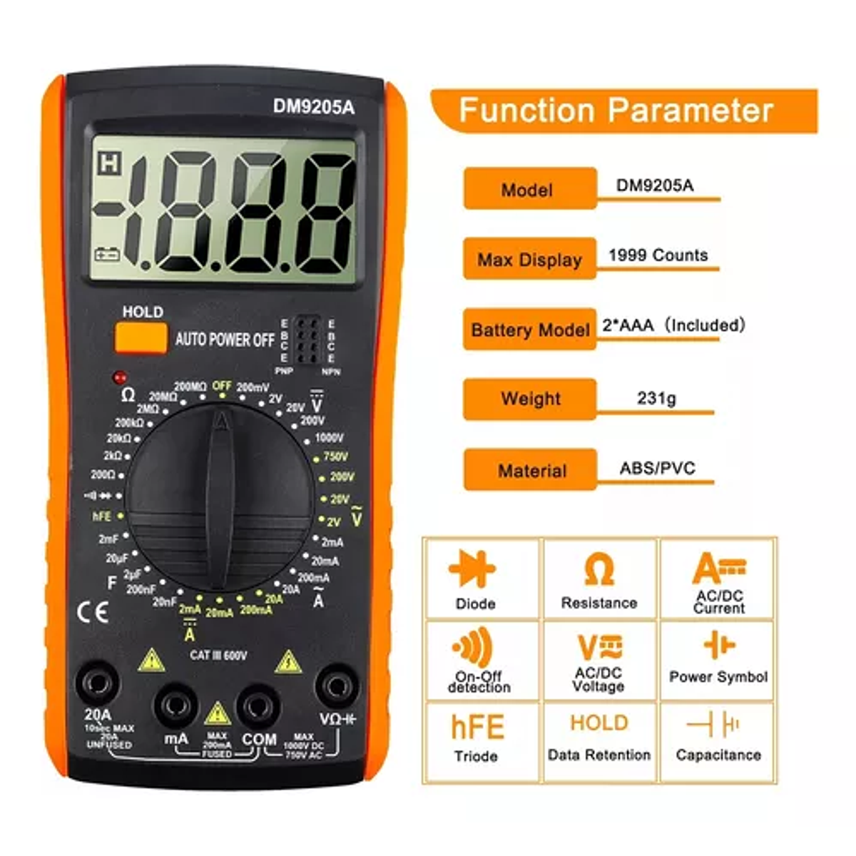 Multi-tester digital multimetro technics | Easytech store